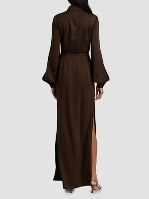 Michael Kors Slit Sleeve Maxi Shirtdress