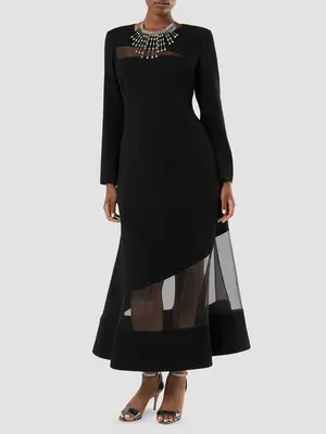 Marina Rinaldi Cady Dress - Black