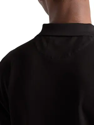 Prada Piqué Polo Shirt With Re-nylon Details