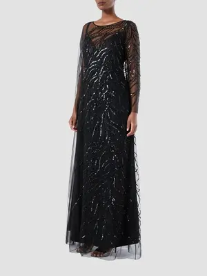 Marina Rinaldi Tulle Dress With Embroidery