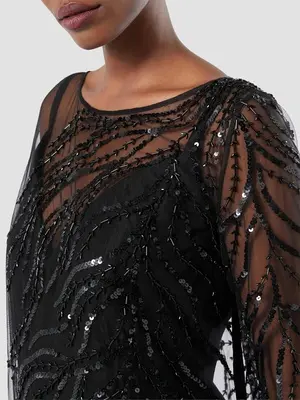 Marina Rinaldi Tulle Dress With Embroidery