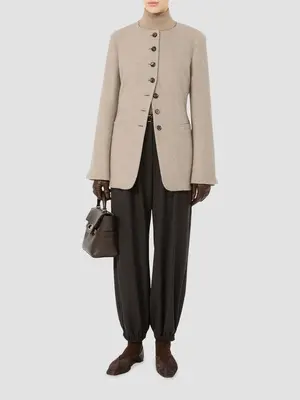 Max Mara Cashmere Crewneck Jacket
