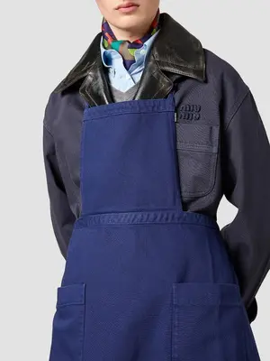 Miu Miu Gart-dyed Gabardine Apron
