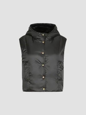 Max Mara Reversible Gilet In Water Repellent Plain Weave Fabric