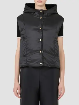 Max Mara Reversible Gilet In Water Repellent Plain Weave Fabric