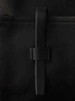 Prada Route Large Leather Shoulder Bag - Black