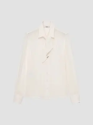 Prada Crepe De Chine Shirt - Beige