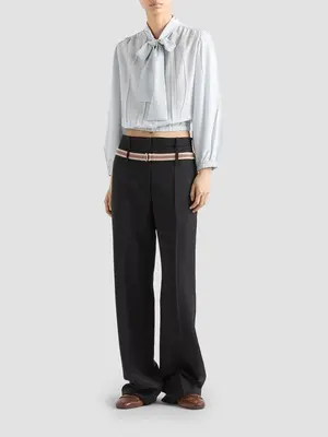 Prada Crepe De Chine Shirt