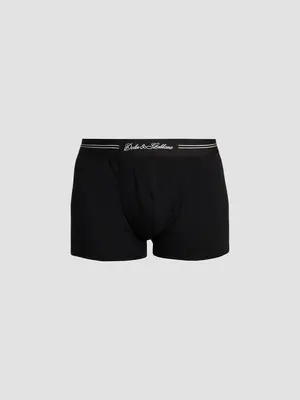 Dolce & Gabbana Logo Cotton-blend Boxer Briefs - Nero