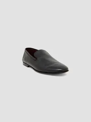 Dolce & Gabbana Leather Slipper Loafers