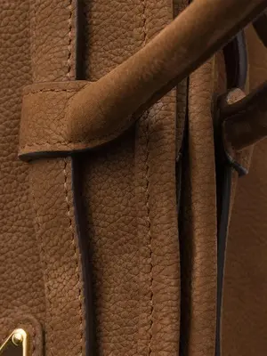 Prada Bonnie Large Nubuck Leather Shoulder Bag - Brown