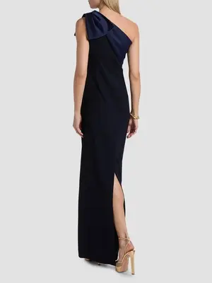 SACHIN BABI Estrella Stretch-crepe One-shoulder Gown