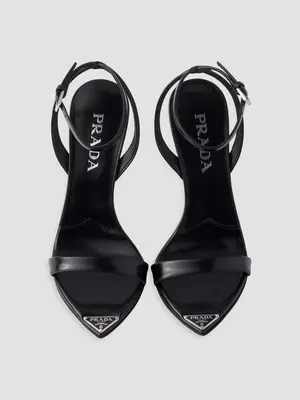 Prada Brushed Leather Sandals