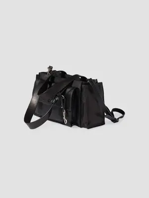 Miu Miu Utilitaire Nappa Leather Shopping Bag - Black