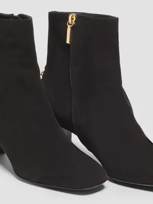 Dolce & Gabbana Suede Logo Ankle Boots