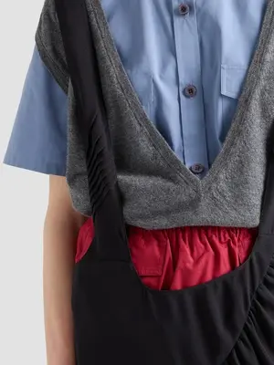 Prada Cashmere V-neck Vest Sweater
