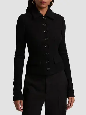 Dolce & Gabbana Tailored Boiled Wool Jacket
