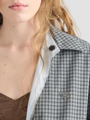 Prada Checked Poplin Jacket