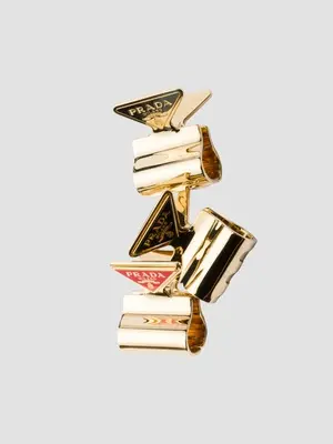 Prada Set Of Metal Claw Hair Clips
