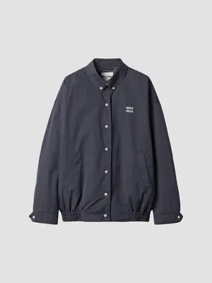 Miu Miu Old Poplin Blouson Jacket