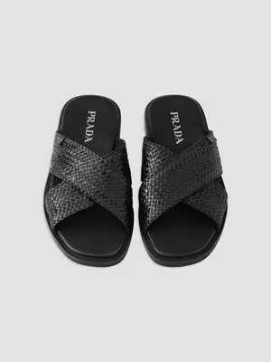 Prada Crisscross Slides