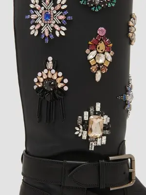 Dolce & Gabbana Embellished Knee-high Boots