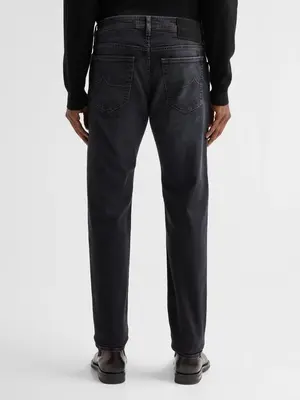 JACOB COHЁN Cotton-blend Slim-fit Jeans