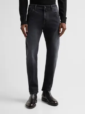 JACOB COHЁN Cotton-blend Slim-fit Jeans