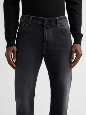 JACOB COHЁN Cotton-blend Slim-fit Jeans