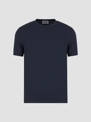 Giorgio Armani Crewneck Stretch T-shirt - Blue