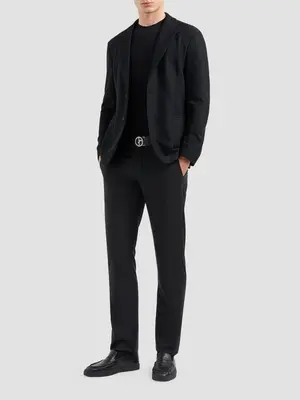 Giorgio Armani Crewneck Stretch T-shirt - Nero