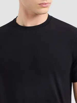 Giorgio Armani Crewneck Stretch T-shirt - Nero