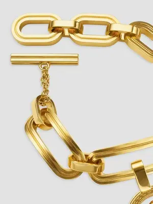 Versace Goldtone Medusa Chain Bracelet