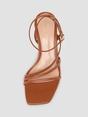 GIANVITO ROSSI 55mm Leather Sandals - Brown