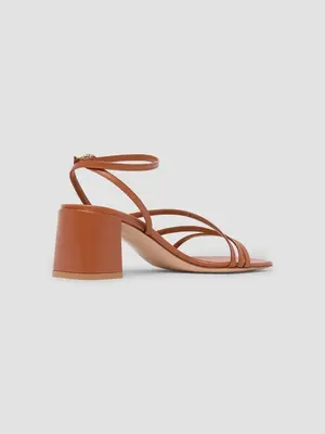 GIANVITO ROSSI 55mm Leather Sandals - Brown