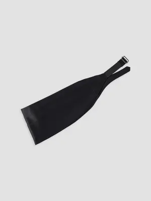 Brunello Cucinelli Cotton And Silk Satin Cummerbund - Black