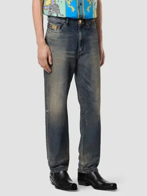 Versace Stop Wash Straight-fit Jeans