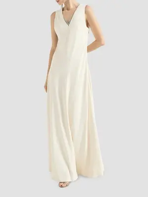 Brunello Cucinelli Silk And Acetate Crêpe Cady Fluid Dress