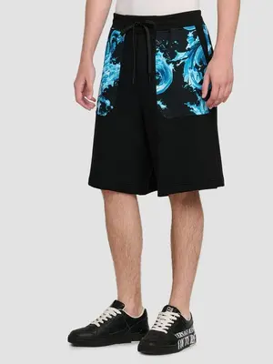 Versace Cotton Gym Shorts