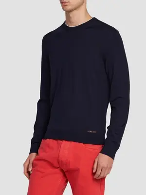 Versace Wool Crewneck Sweater