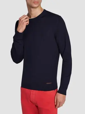 Versace Wool Crewneck Sweater