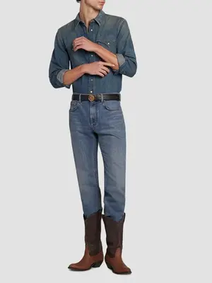 Versace Stretch Light Stone Slim-straight Jeans