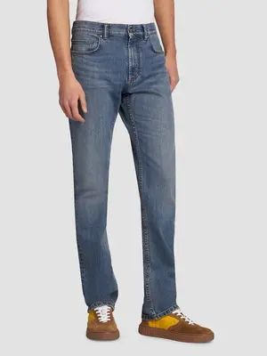 Versace Stretch Light Stone Slim-straight Jeans