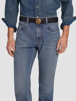 Versace Stretch Light Stone Slim-straight Jeans