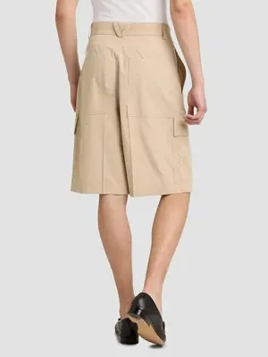 Bottega Veneta Cotton Toile Cargo Shorts