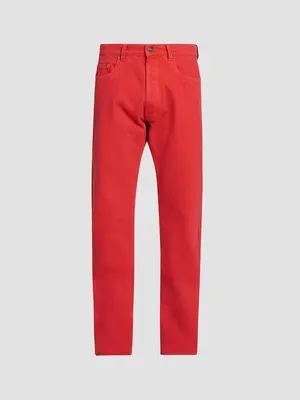 Versace Non-stretch Straight-leg Jeans - Red