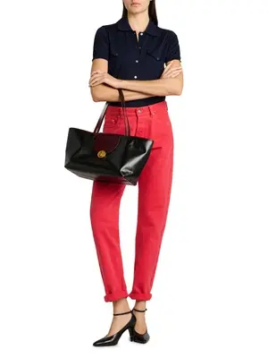 Versace Embroidered Wool Knit Short-sleeve Cardigan