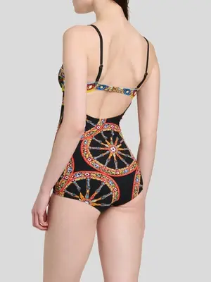 Dolce & Gabbana St. Retro One-piece Swimsuit