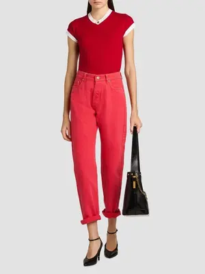 Versace Straight Midi-rise Jeans