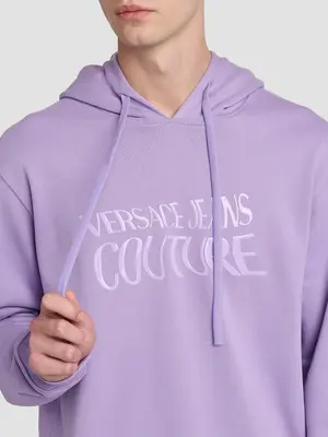 Versace Logo Hooded Sweatshirt